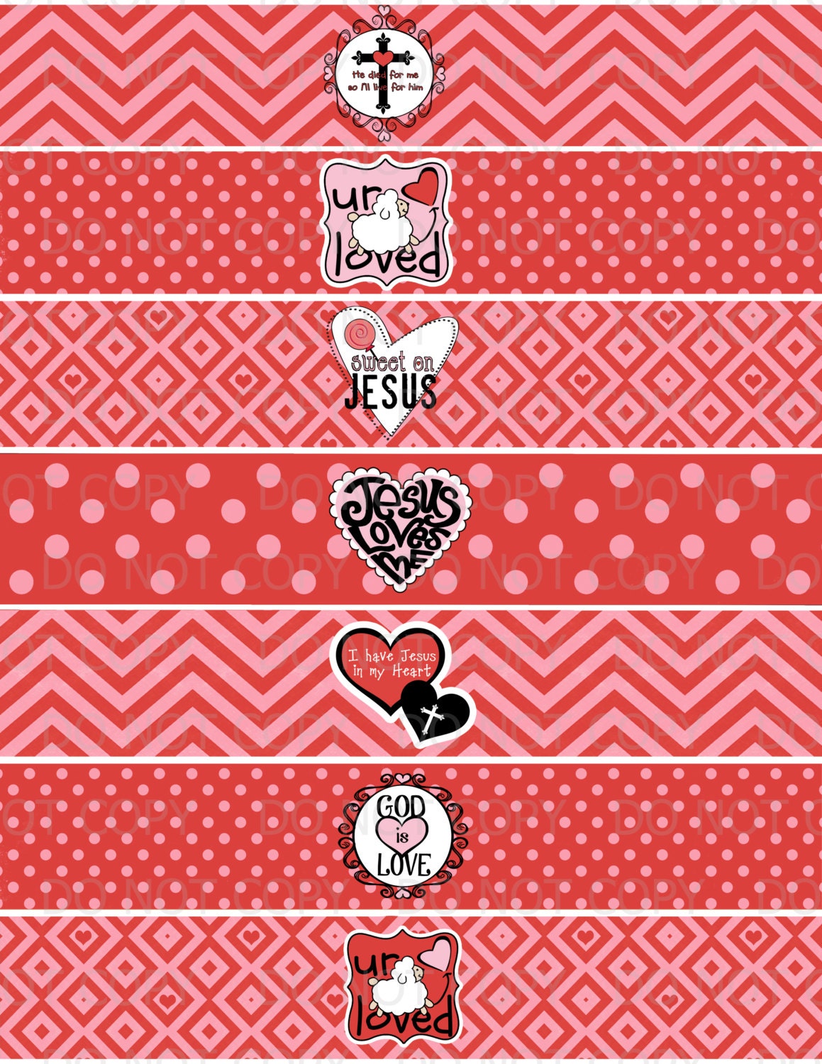 Printable DIY Christian Religious Valentine Water Bottle Labels ...