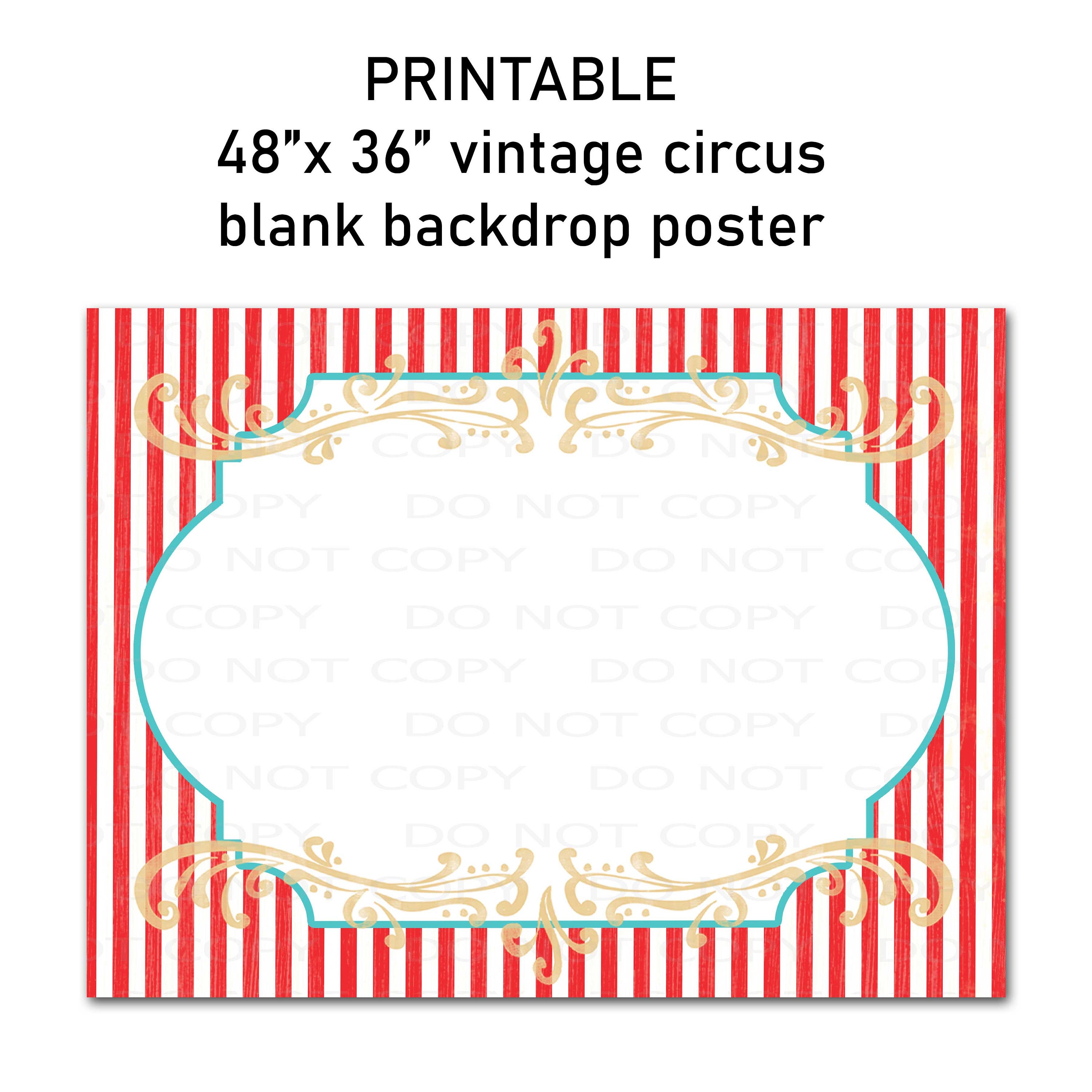 Blank Circus Poster