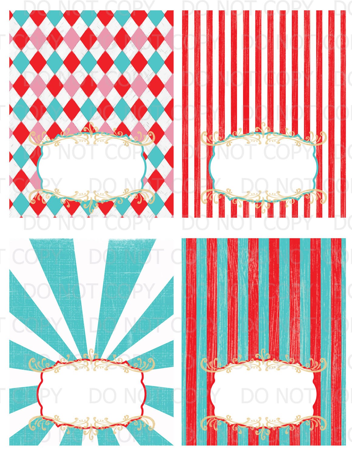Free Vintage Circus Printables