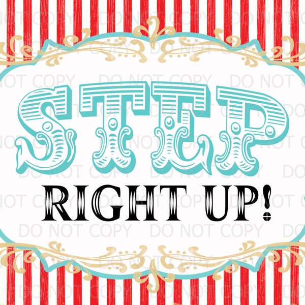 Step Right Up - Etsy