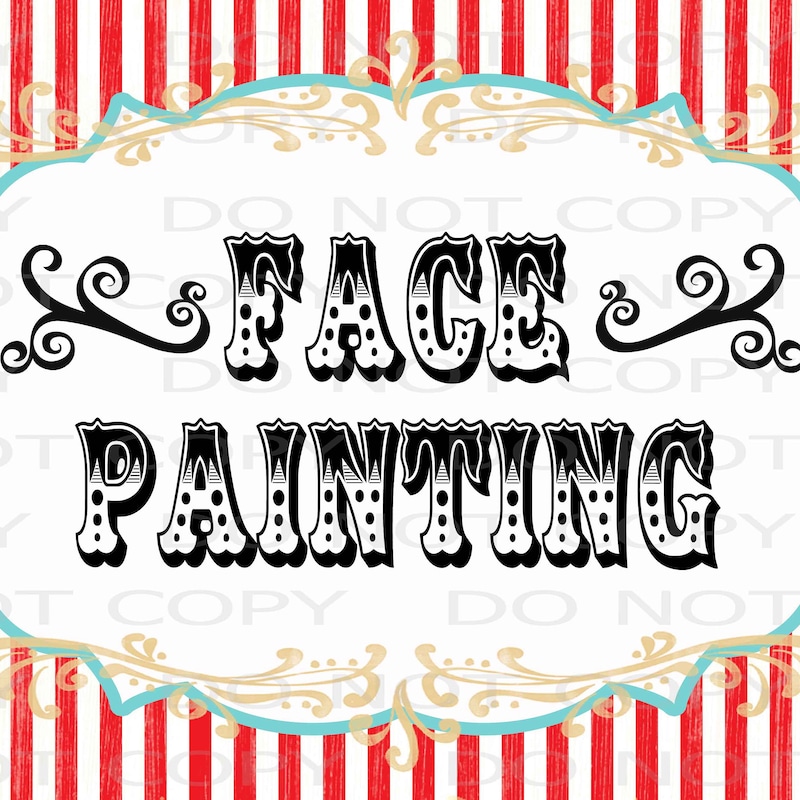 Face Painting Sign - Etsy