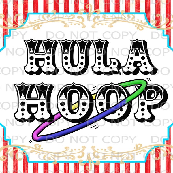 Hula Hoop Invitation - Etsy