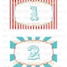 Printable Diy Vintage Circus Table Numbers 1 Through 16 - INSTANT ...