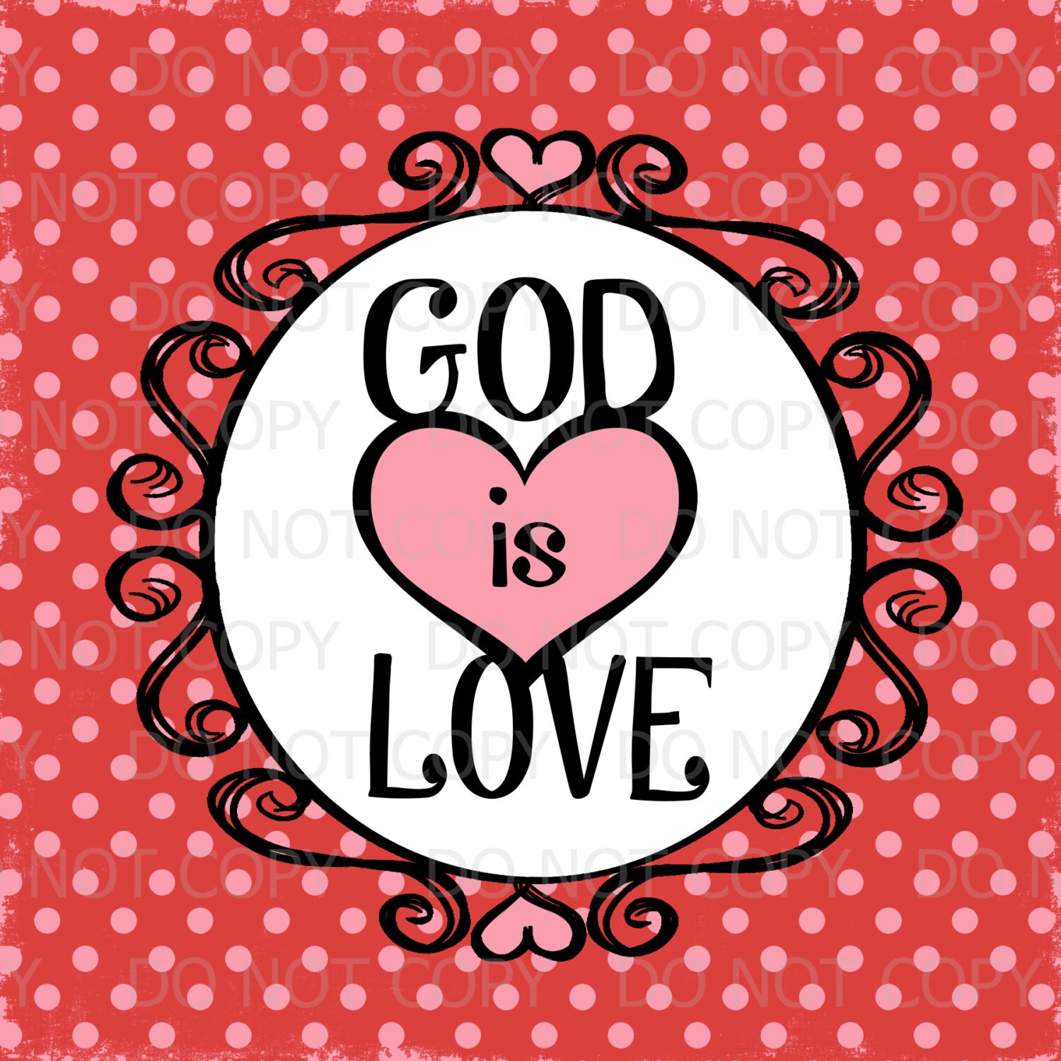 Printable Valentine's Day Party God is Love Religious | Etsy