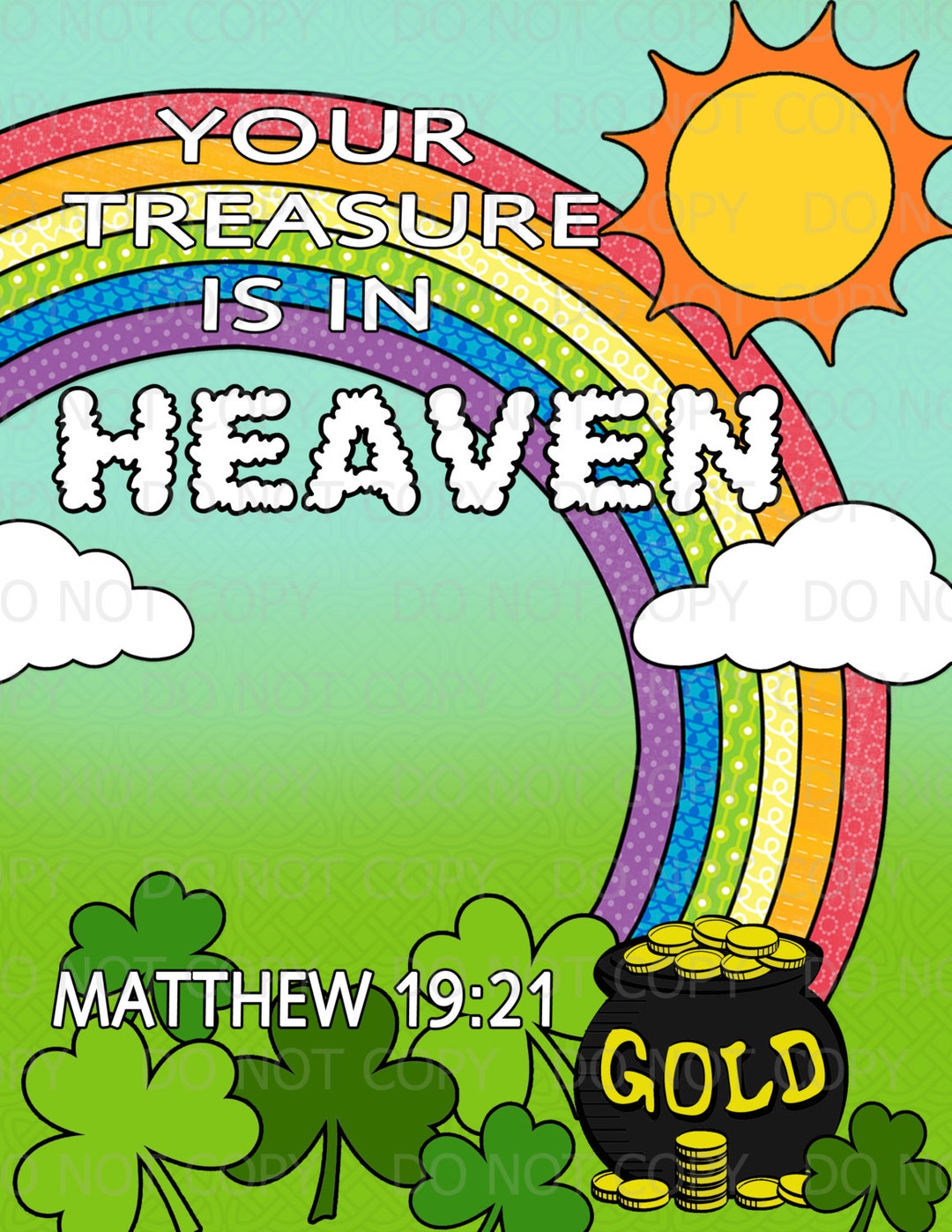 Printable DIY St. Patrick's Day Christian Religious Print - Treasure in ...