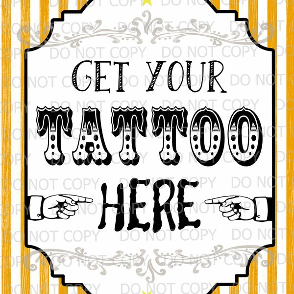 Vintage Tattoo Sign - Etsy