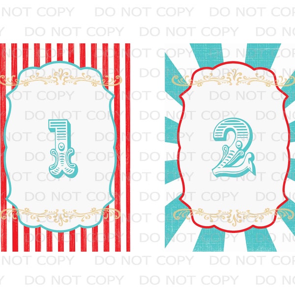 Diy Table Numbers - Etsy