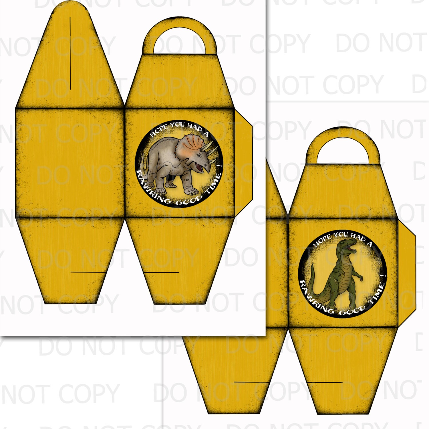 Printable DIY Dinosaur Theme Favor Boxes - Etsy Canada