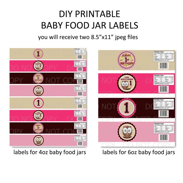 Baby Food Jars - Etsy