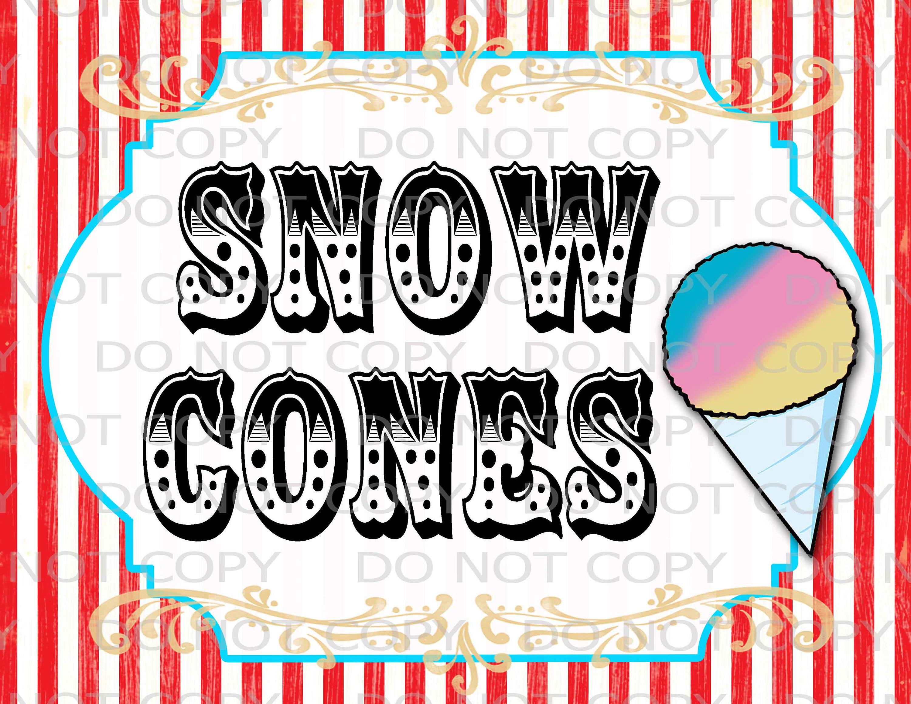 Snow Cone Signs
