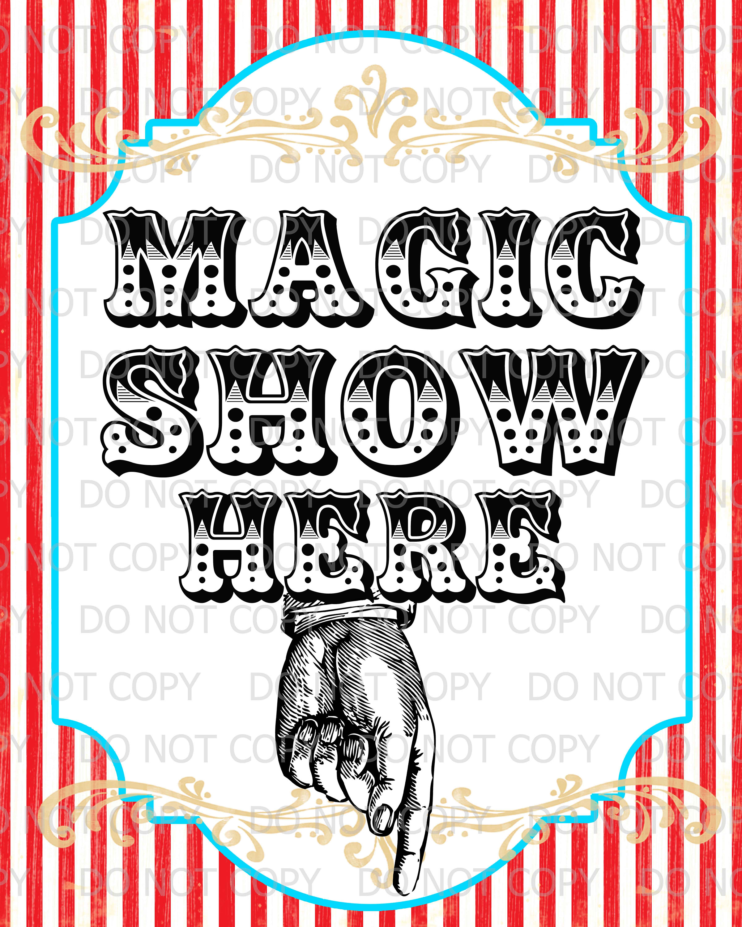 Vintage Magic Show Poster