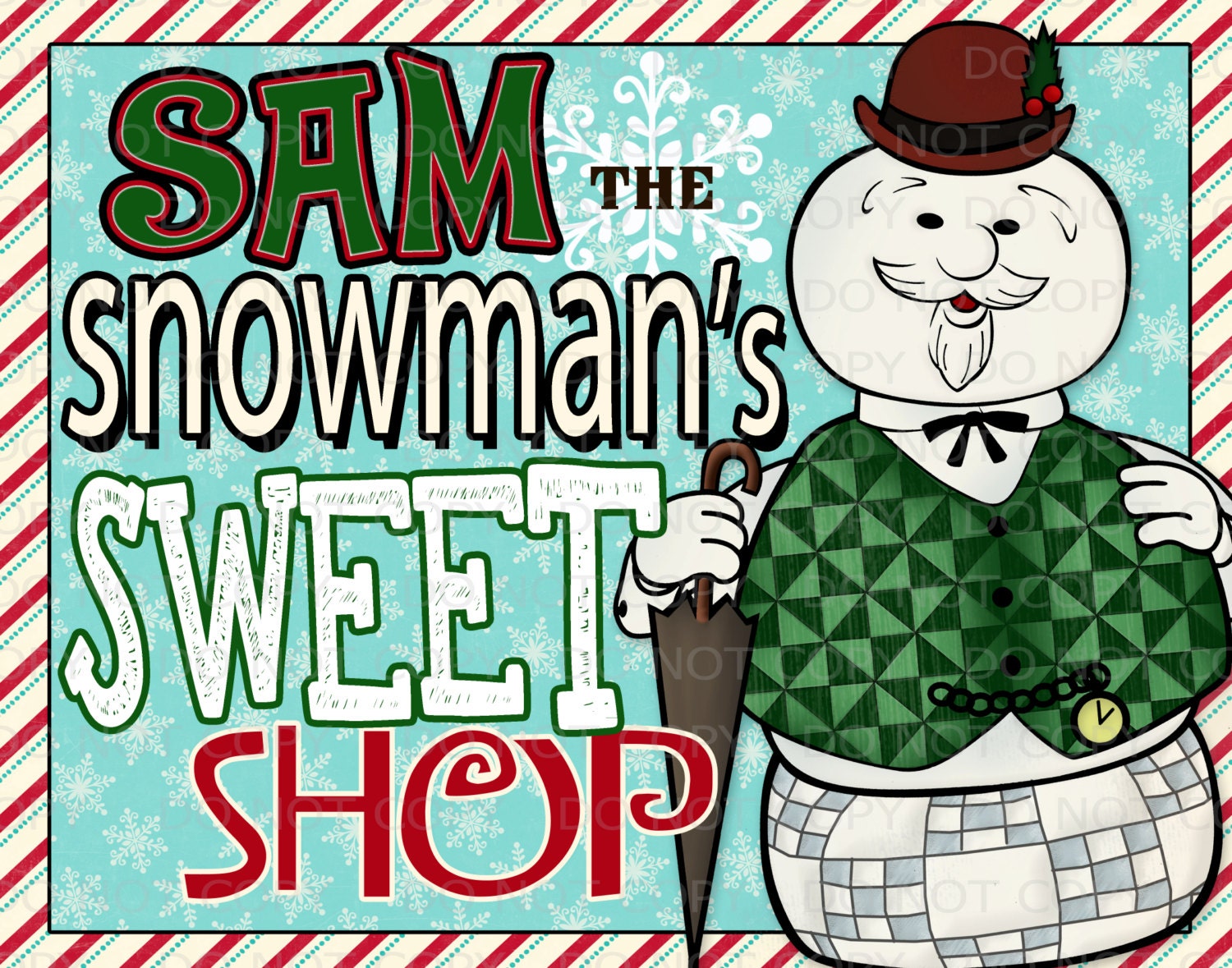 Printable Christmas Rudolph Inspired Sam the Snowman Wall Art - Etsy