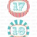 Printable Diy Vintage Circus Table Numbers 17 Through 26 - INSTANT ...