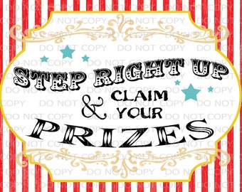 Step Right up Circus Sign - Etsy