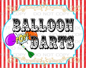 Printable DIY Vintage Circus Shoot Sign 8.5 X 11 | Etsy