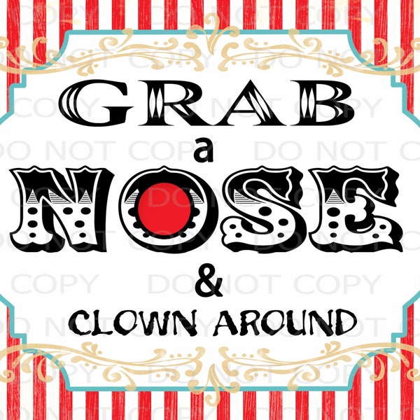 Clown Nose Sign - Etsy
