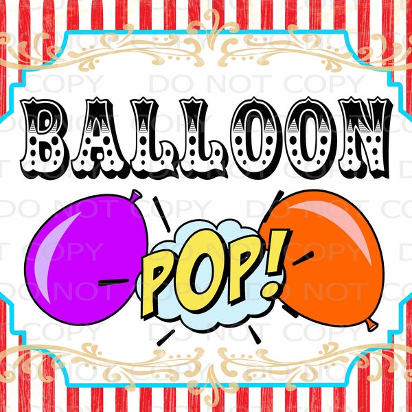 Balloon Pop - Etsy