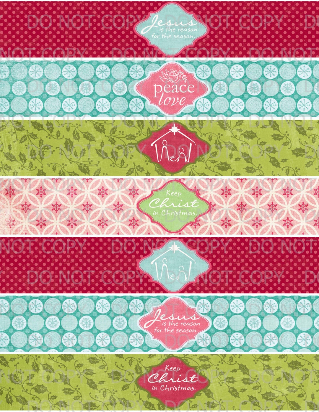 Printable DIY Christian Jesus is the Reason Theme Water Bottle Labels ...