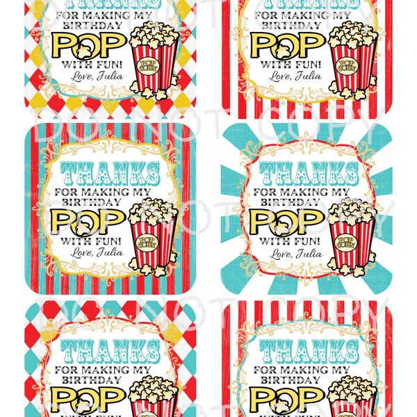Popcorn Party Favor - Etsy