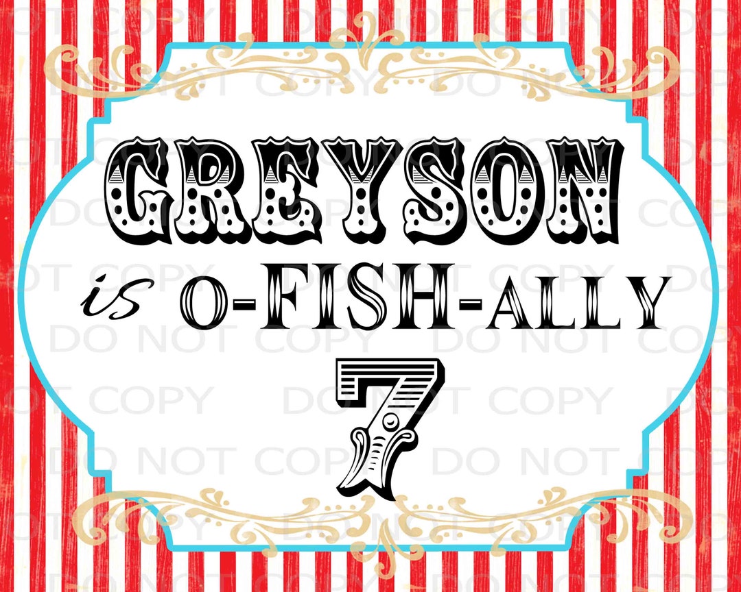 Printable DIY Vintage Personalized Circus Sign - 8"x10" - Etsy