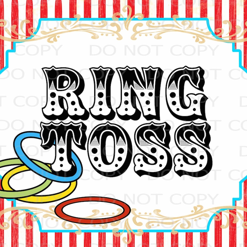 Ring Toss Printable Sign - Etsy