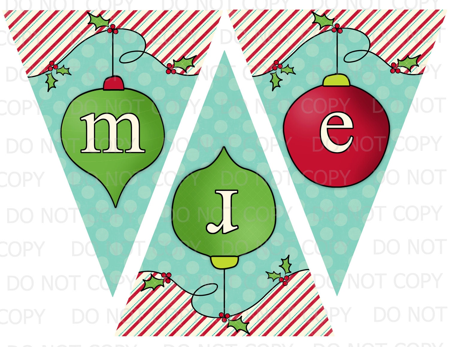 Printable DIY Merry Christmas Party Banner - Etsy