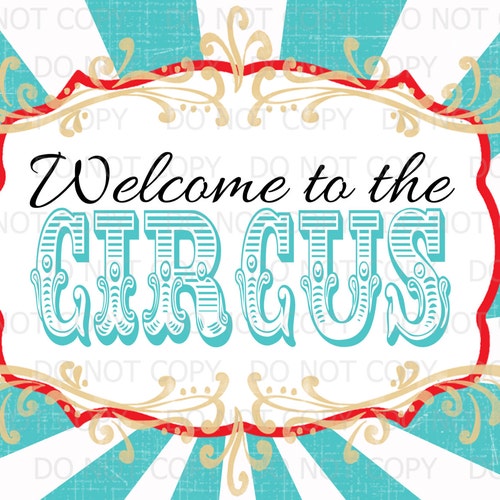 Printable DIY Vintage Circus Souvenier Sign 8.5 X - Etsy