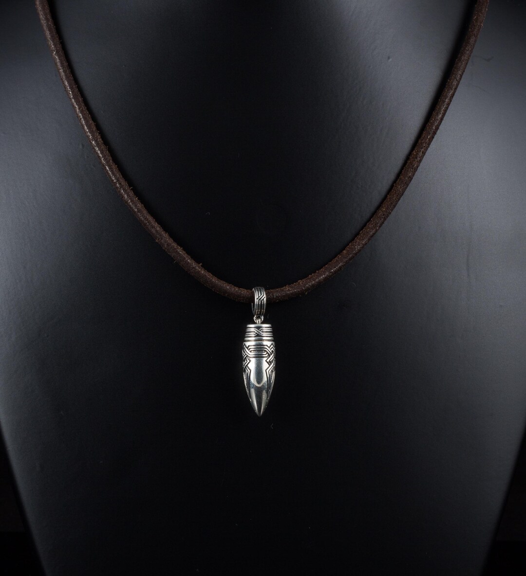 Men's Hidden Compartment Bullet Pendant – Secret Stash Necklace in ...