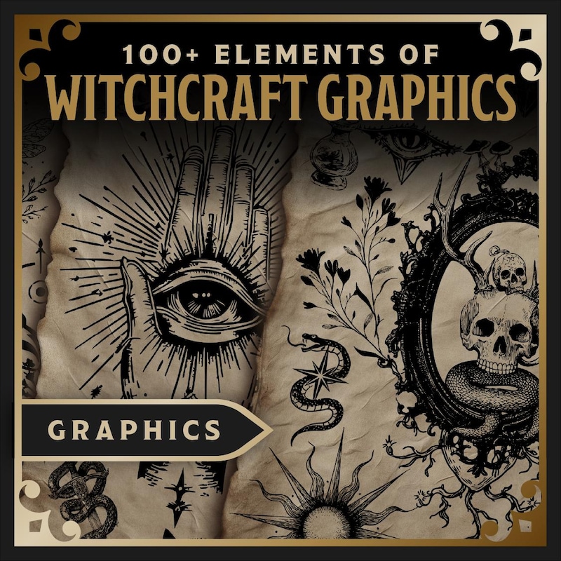 Witch Graphics Pack - Etsy UK