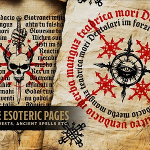 Esoteric Sigils & Occult Symbols – 100+ Distressed Pngs + Vector ...