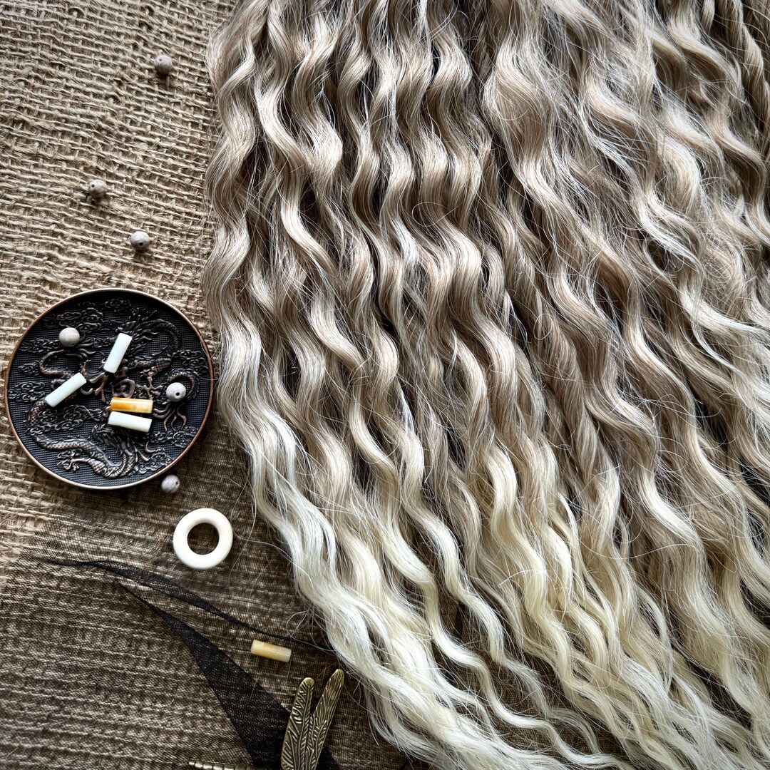 Ready to Ship Dreadlocks, Full Set Wavy Extensions, Caramel Curly ...
