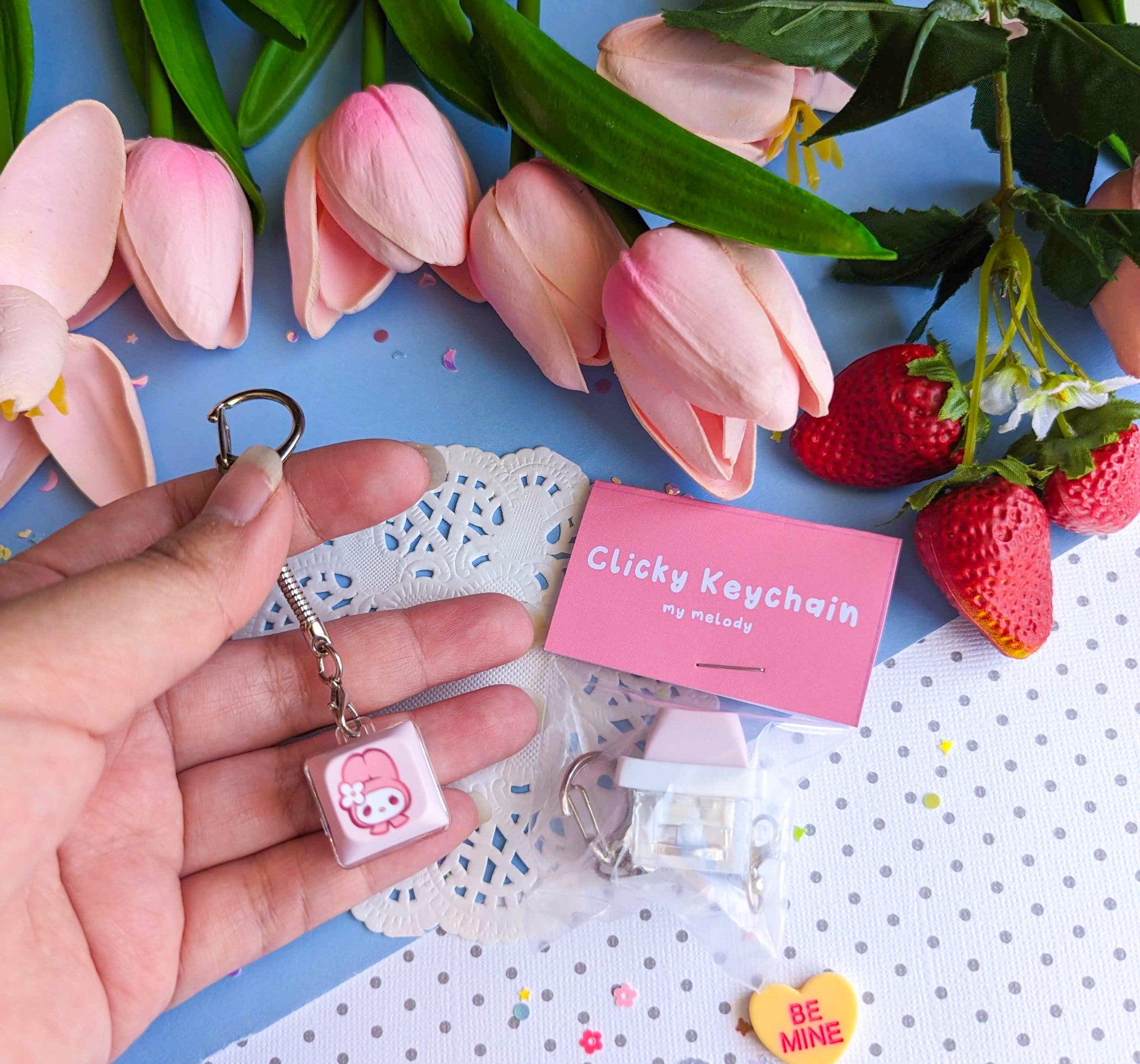 Clicky Key Cap Keychains - Etsy