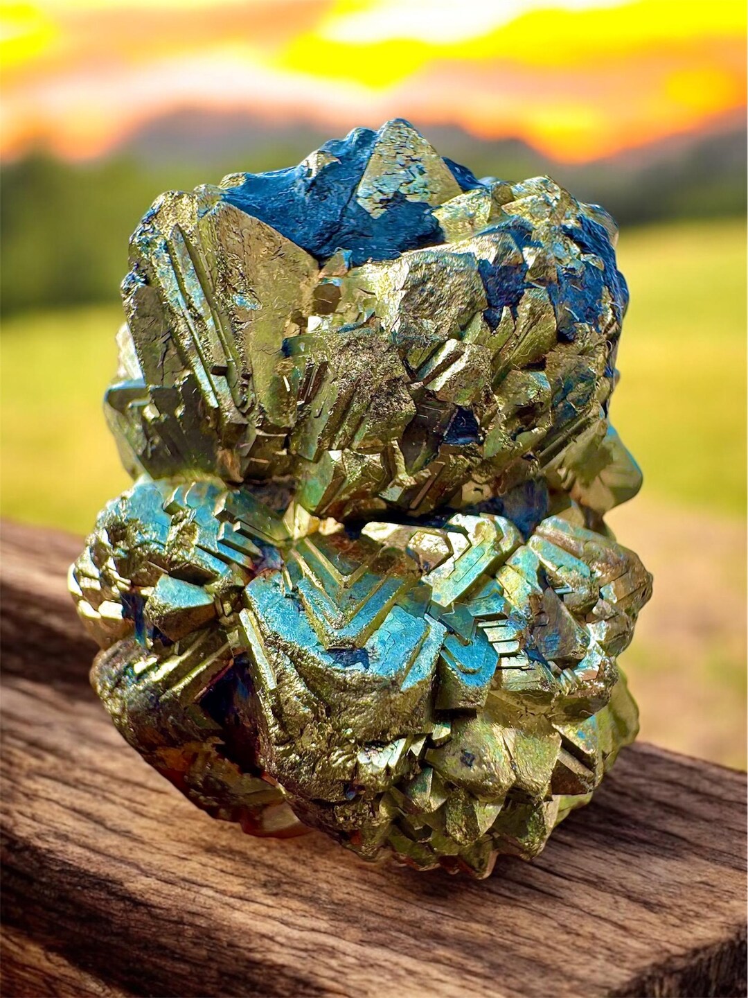 Golden Pyrite Crystal Cluster Specimens , Mineral Specimens - Etsy