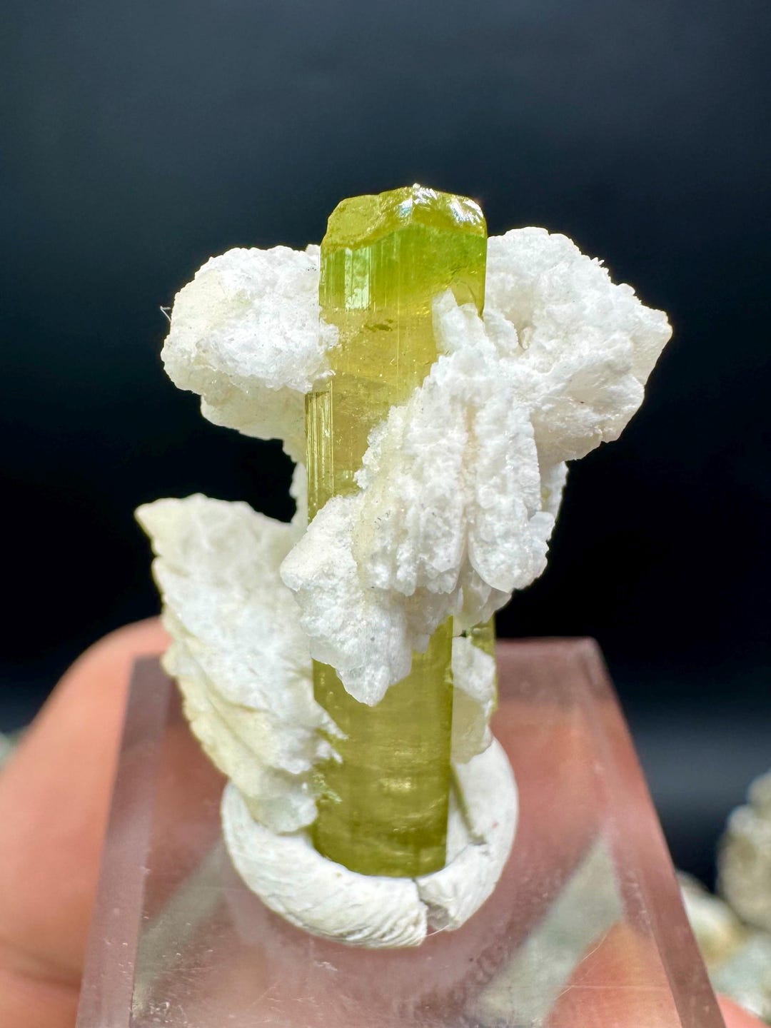 Natural Thumbnail Tourmaline Crystal With Albite Combine Specimen 19 ...