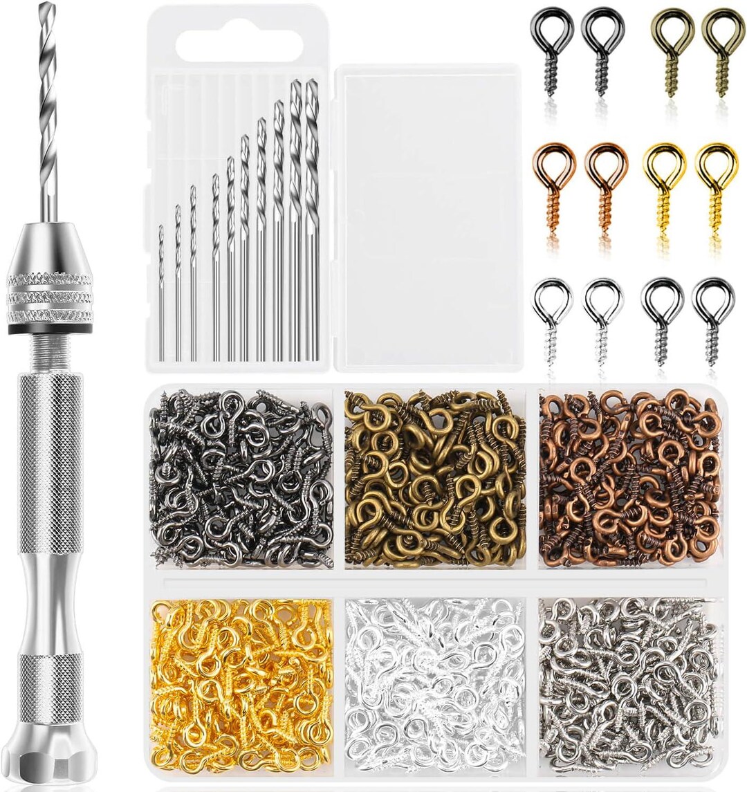Shynek Pin Vise Hand Drill Set, Manual Hand Drill With 600pcs Small ...
