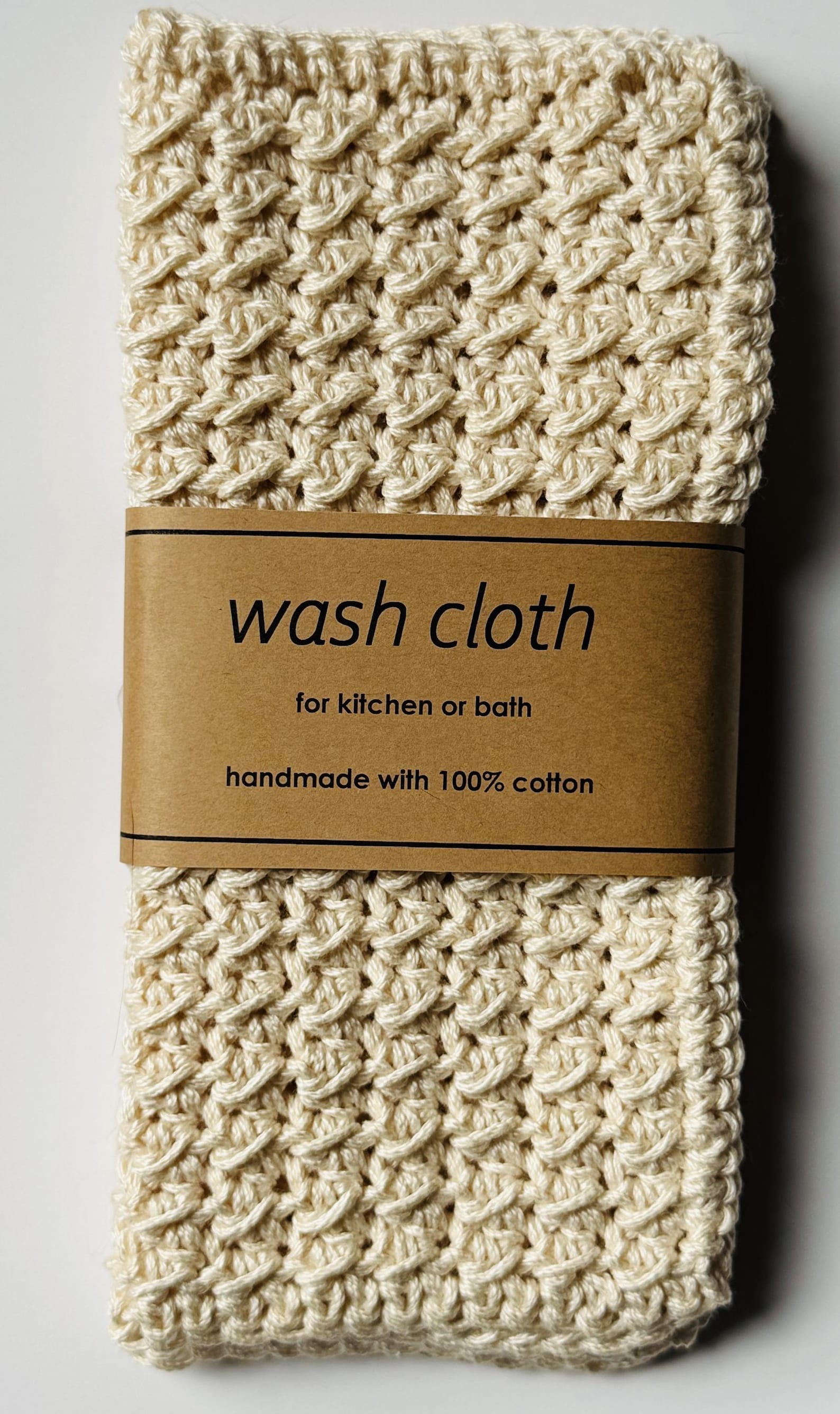 Textured Cotton Wash Cloths: Crocheted Dish & Face Cloth (package of ...