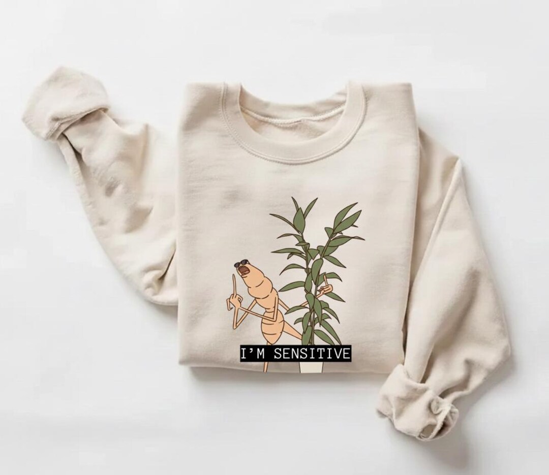 I'm Sensitive Marcus the Worm Sweatshirt, Unhinged Meme Sweatshirt ...