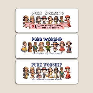 3x Printable Pure Worship Souvenir Bookmarks | Diversity & Cultural ...