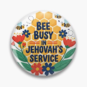 Bee Busy in Jehovah’s Service Printable, Digital Sticker Design ...