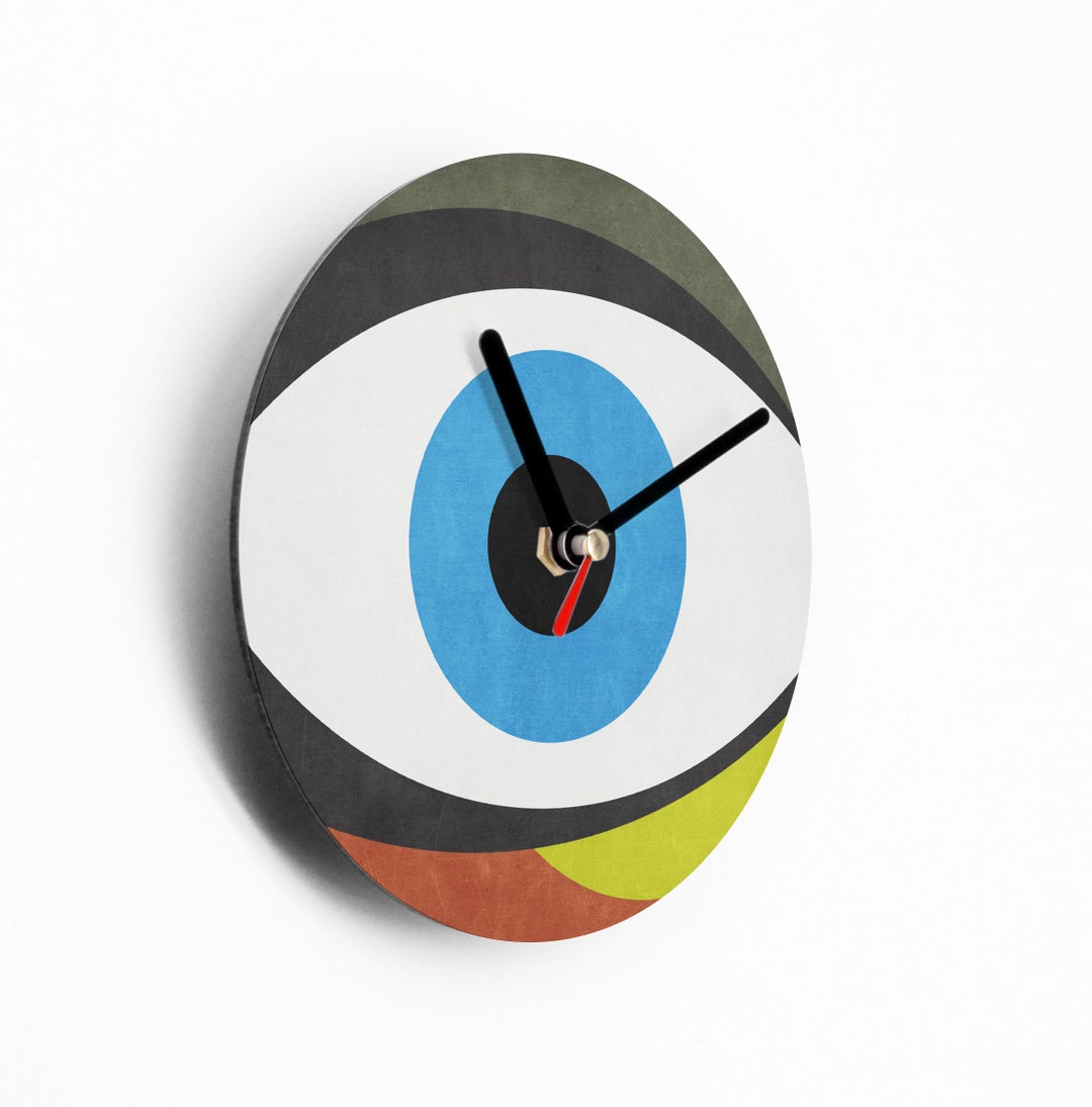 Small Wall Clock 15 Cm El Ojo Eye Clock in the Optics of an Eye Sweet ...