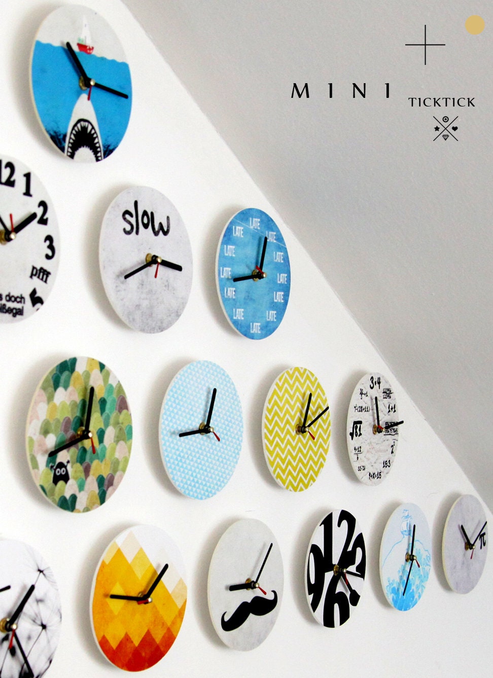 Kleine Wanduhr El Ojo Auge Deko Uhr mit Motiv 15cm | Etsy