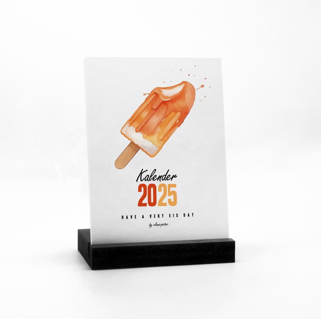 Ice Cream Calendar 2025 Have a Ice Cream Day 12 Drawn Delicious Ice ...