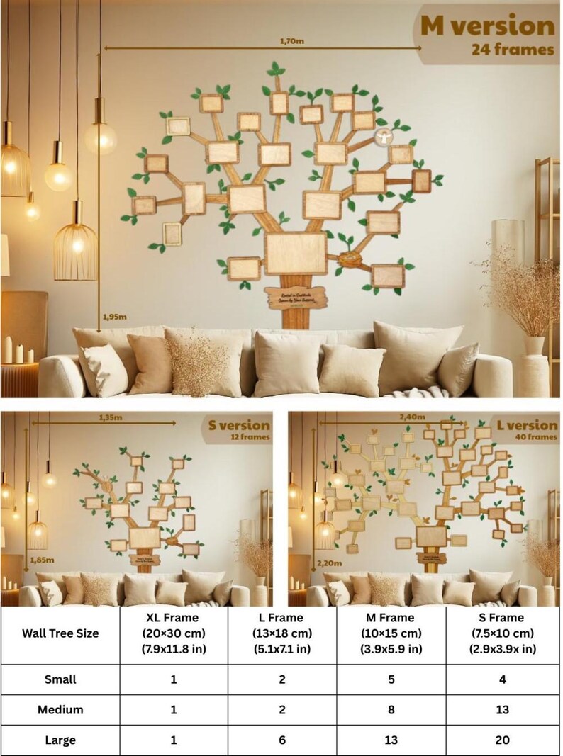 Wall Family Tree – Branching Families - Etsy