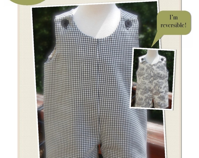 Reversible Jon Jon Pattern 12M-3T - Etsy