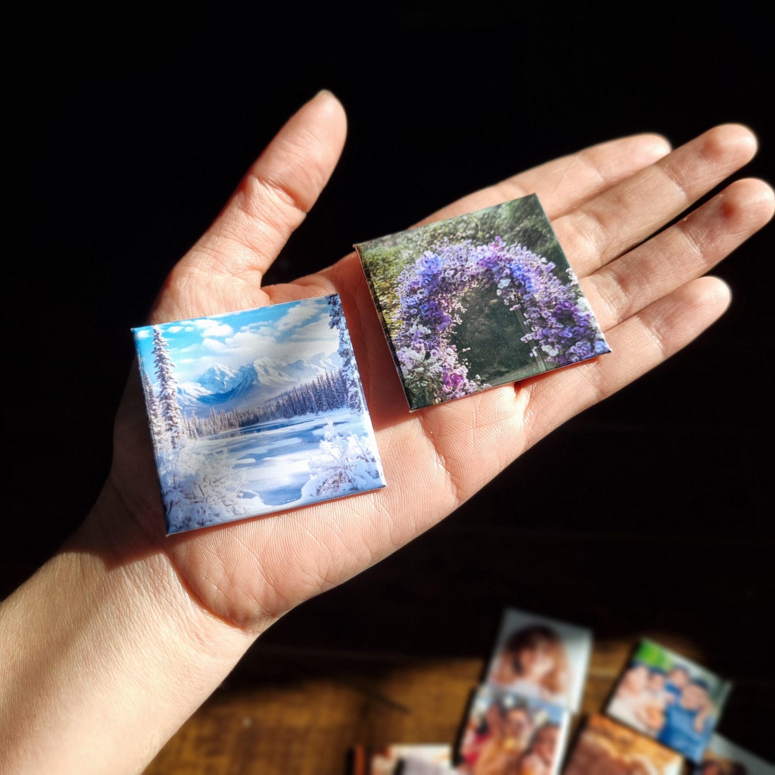 Custom Fridge Magnets – 2" X 2" Square Personalized Picture Magnets ...