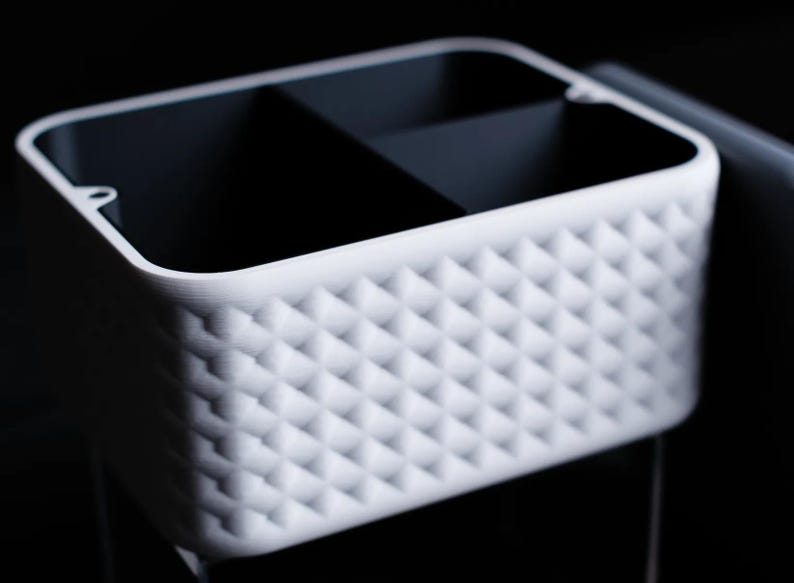 3D Printed Diamond Pattern Storage Bins: Modern Desk Organizer - Etsy