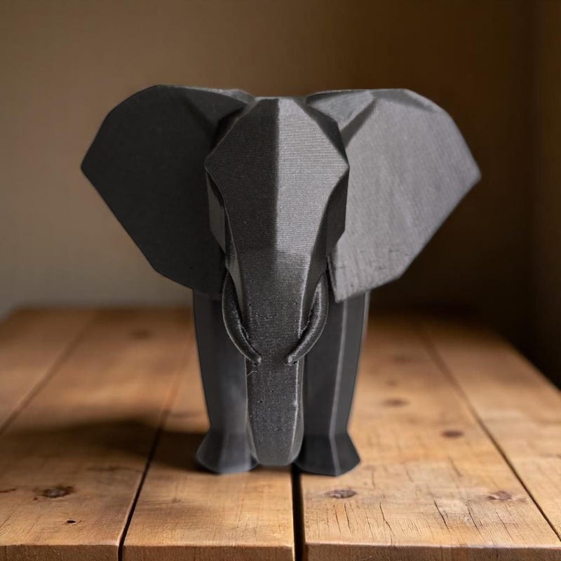 Geometric Elephant - Etsy