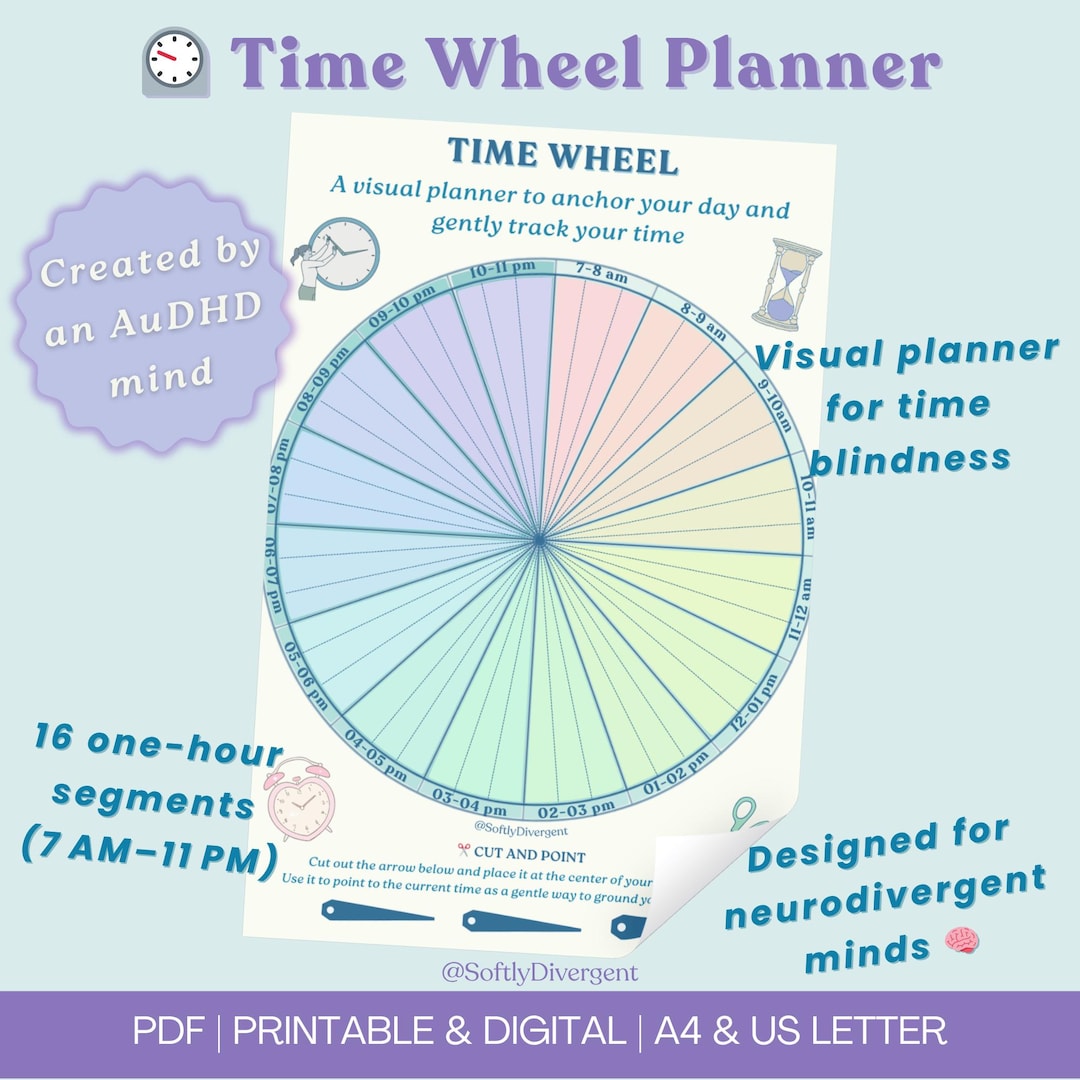 ADHD Time Blindness Planner: Visual Schedule for Neurodivergent Minds ...
