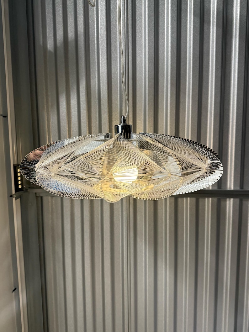 Vintage-pendant Nylon Light From Paul Secon Und Sompex Sputnik Spaceage ...