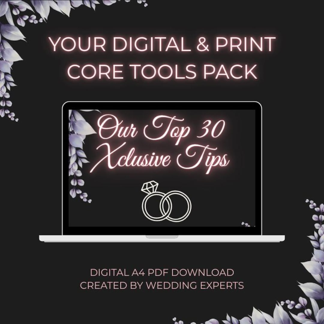 Core Wedding Planning Tools | Ultimate Starter Bundle | Digital ...